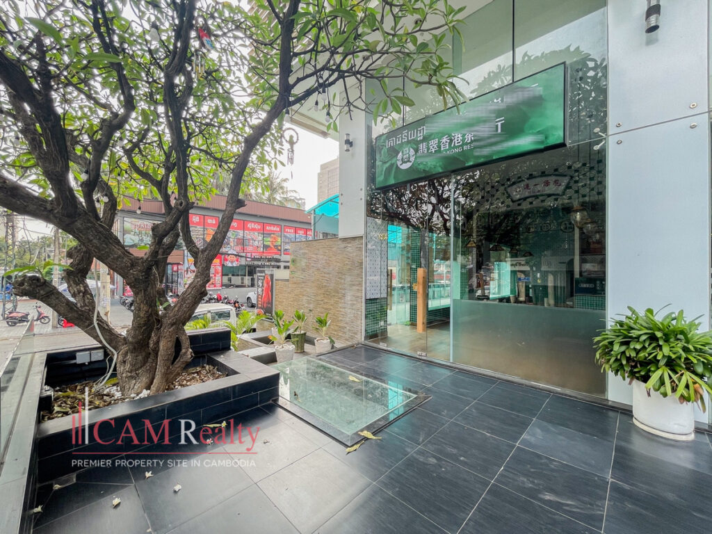 Corner commercial/ office space for rent in BKK1 – Phnom Penh