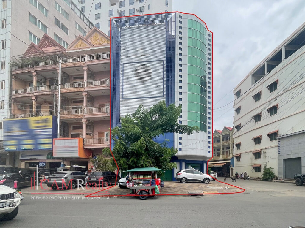 Corner Commercial Building For Rent in Tuol Kork