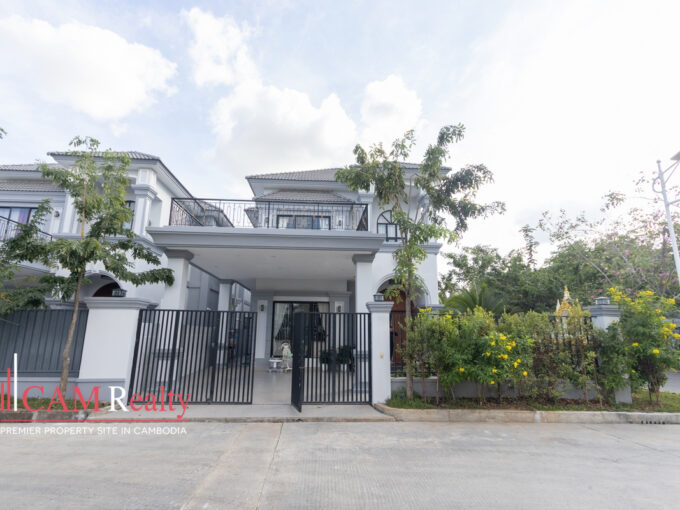 4 bedrooms corner single villa for sale in borey HN The Garden villa